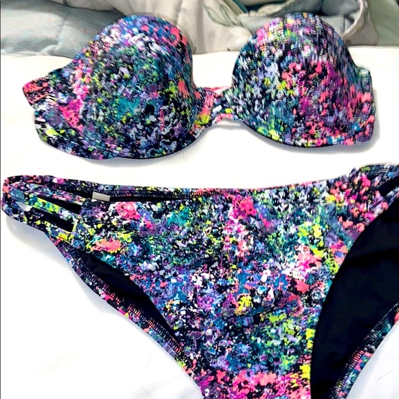 Victoria's Secret | Swim | Victorias Secret Splatter Paint Print Swim ...